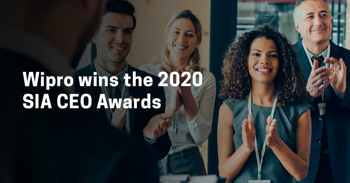 Wipro wins the 2020 SIA CEO Awards